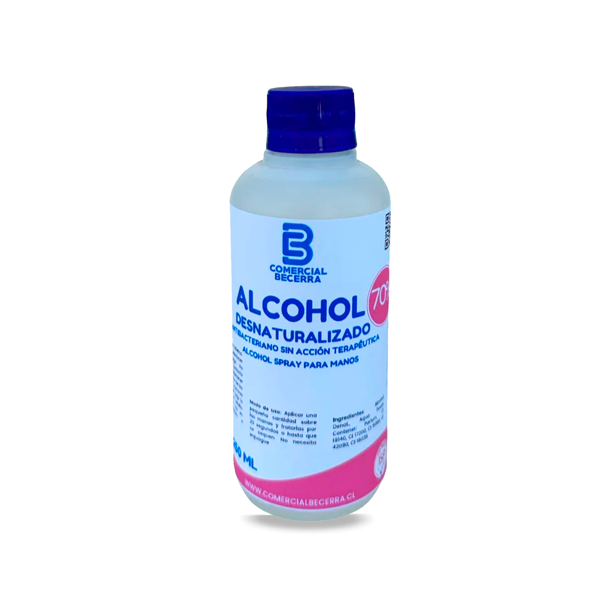 Alcohol Desnaturalizado 70% 250 ML Reg ISP