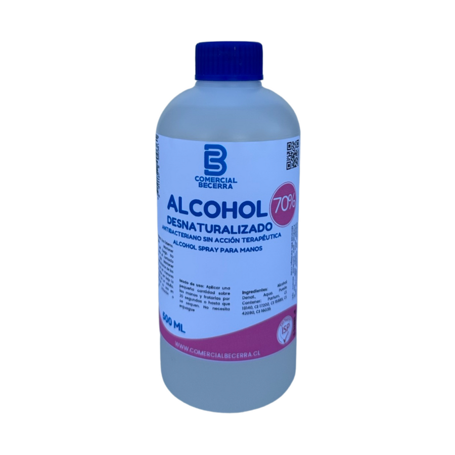 Alcohol Desnaturalizado 70% 500 ML Reg ISP