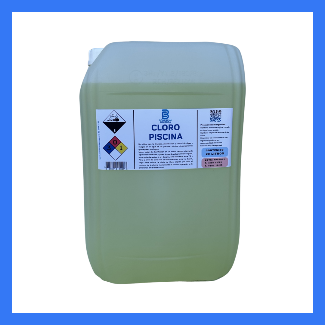 Cloro para Piscina 20 LT